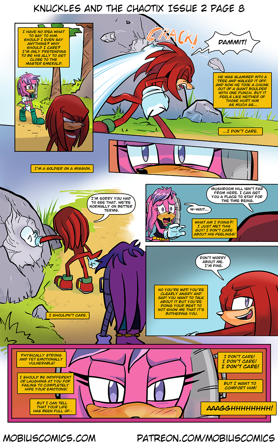 Knuckles and the Chaotix Issue 2 Page 8 - Mobius Comics