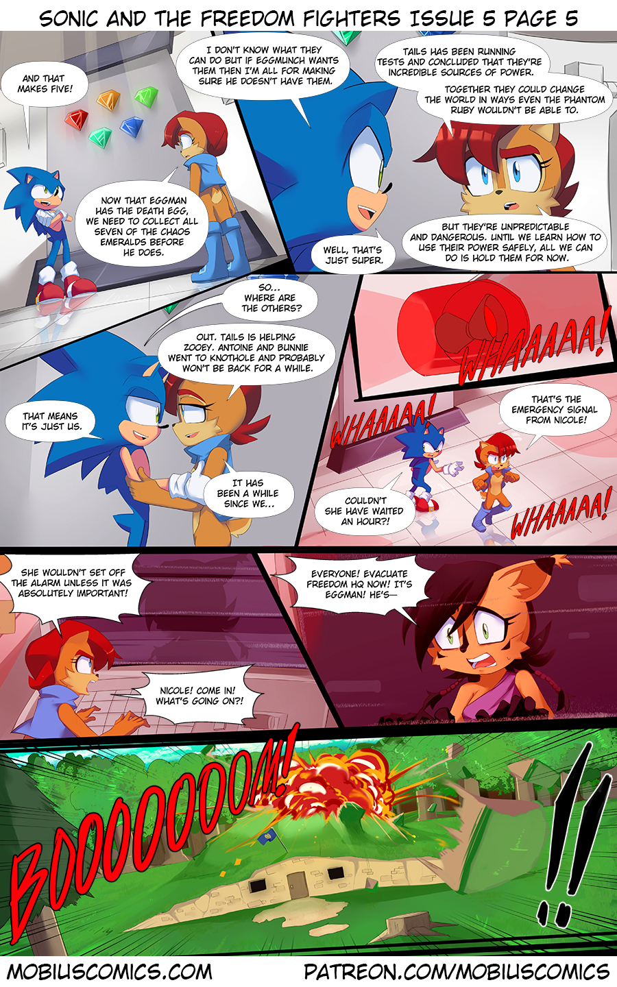 Sonic and the Freedom Fighters Issue 5 Page 5 - Mobius Comics