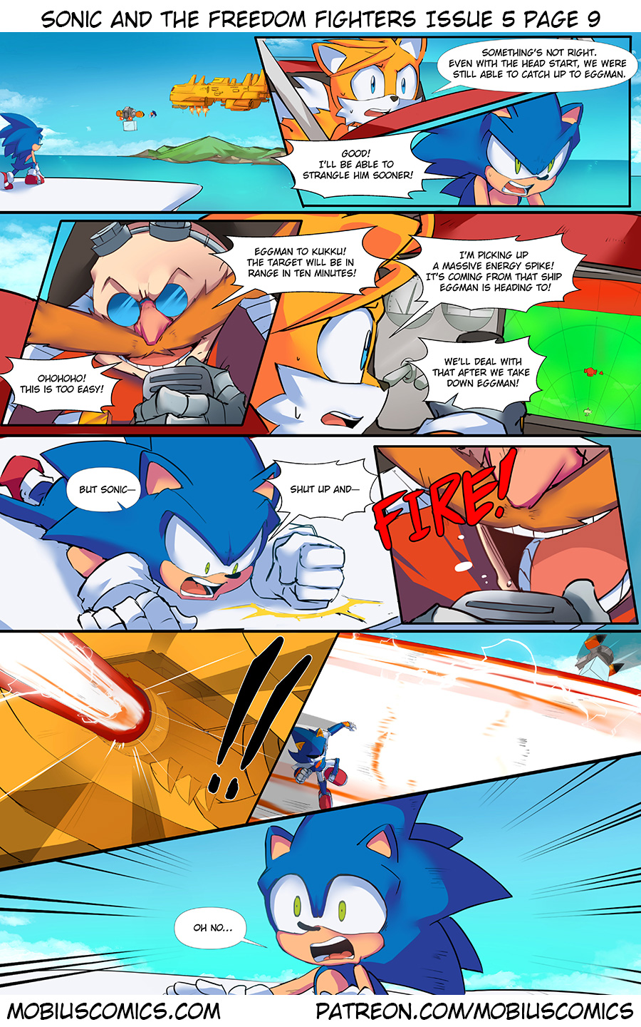 Sonic and the Freedom Fighters Issue 5 Page 9 - Mobius Comics