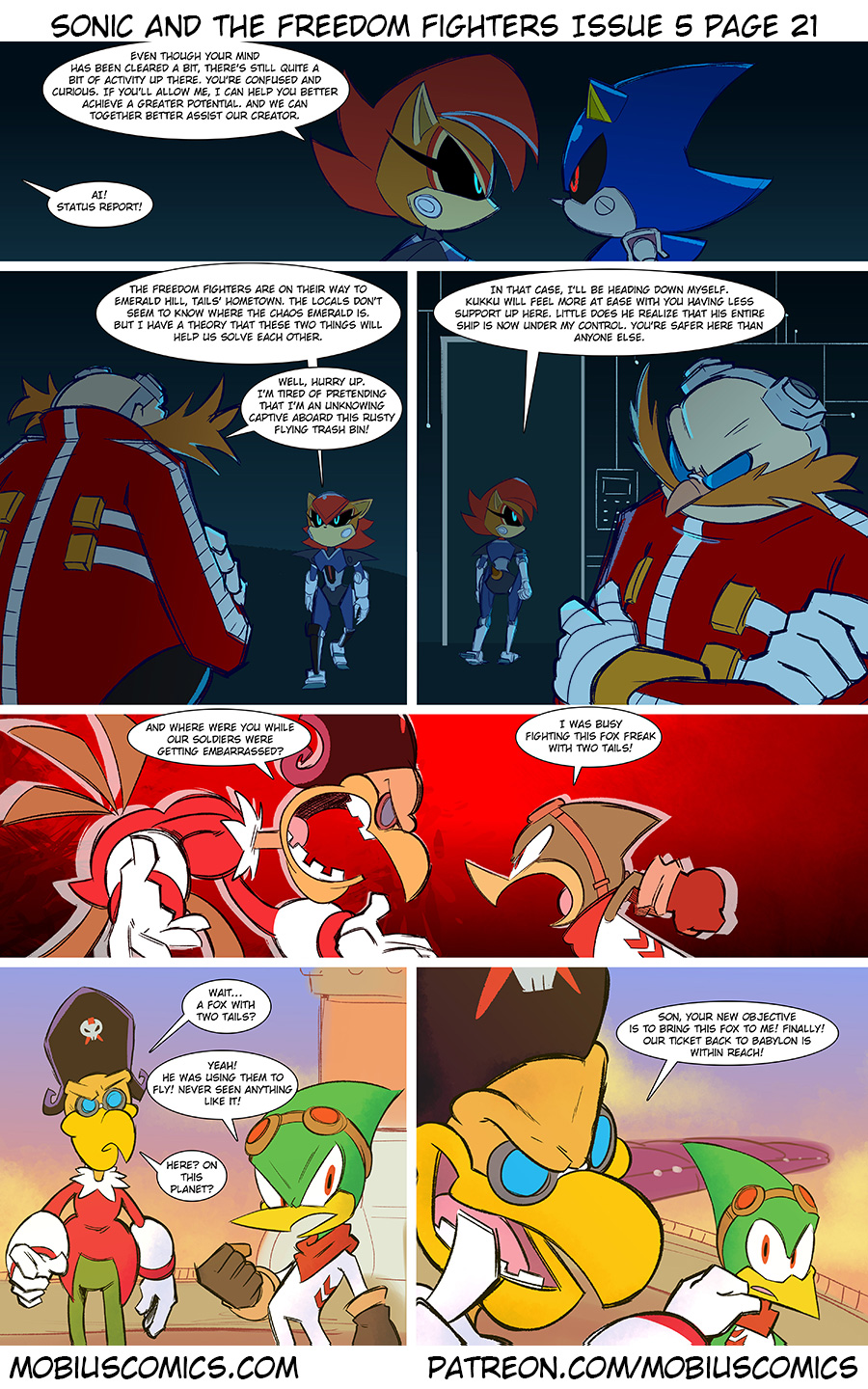 Sonic and the Freedom Fighters Issue 5 Page 21 - Mobius Comics