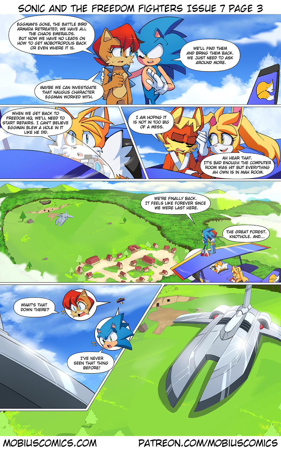 Sonic and the Freedom Fighters Issue 7 Page 3 - Mobius Comics